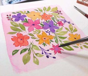 Watercolor Flowers Paintings by Monica Schick - Trendy Art Ideas