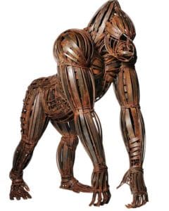 The Artist Creates Incredible Sculptures From Metal Blades and Rods