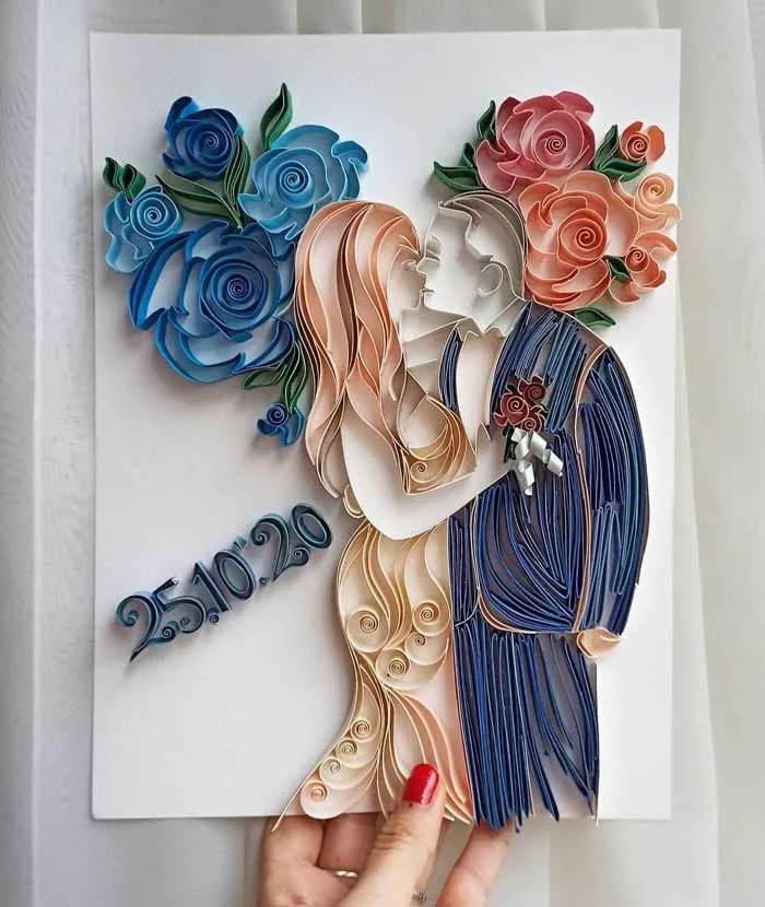 Wall Art Paper Quilling Designs Trupti's Craft: Framed Paper Quilling