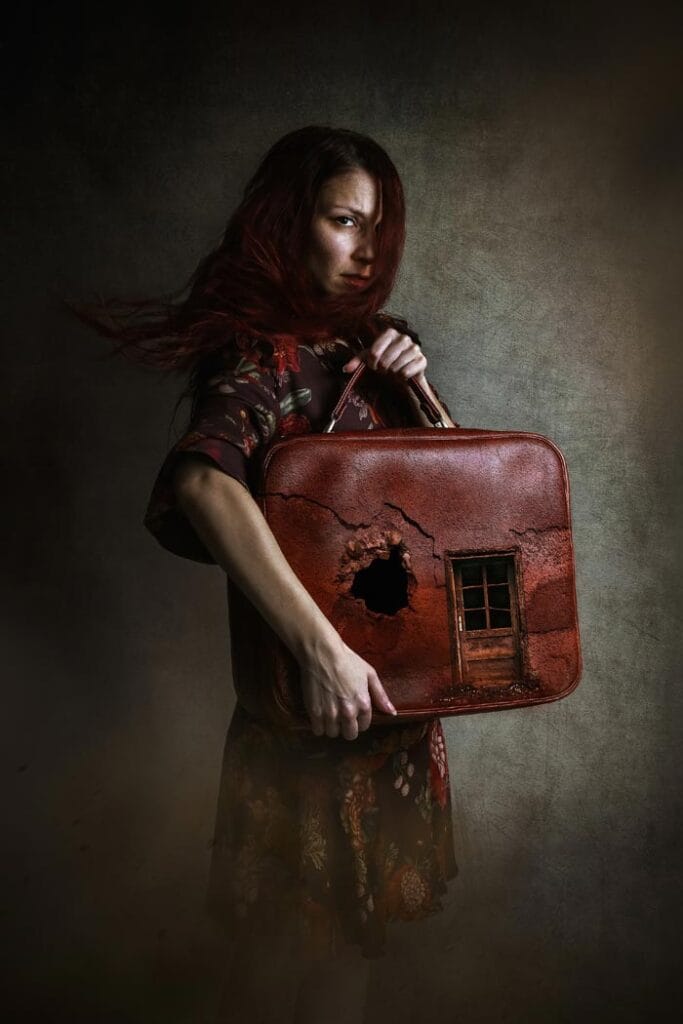 Conceptual Self Artist Using a Photography as Own Therapy