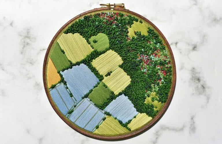 Creating Beautiful Aerial Embroidery Landscapes - Trendy Art Ideas