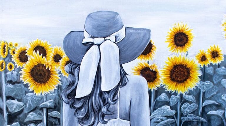 Beautiful paintings of nature's beauty, pretty flowers and vibrant city
