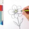 Realistic Flower Drawing Tutorial Easy Steps for Beginners - Trendy Art ...