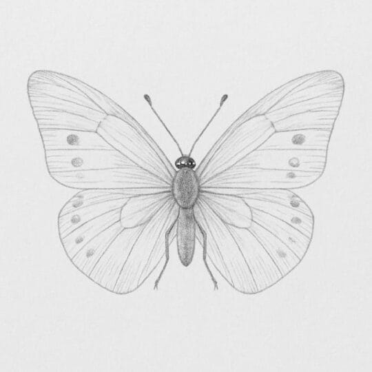 Draw a Realistic Butterfly: Easy Techniques for Beginners - Trendy Art ...