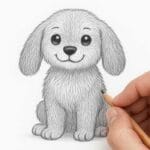 Draw a Puppy with Pencil and Paper – Beginner Tutorial Guide - Trendy ...