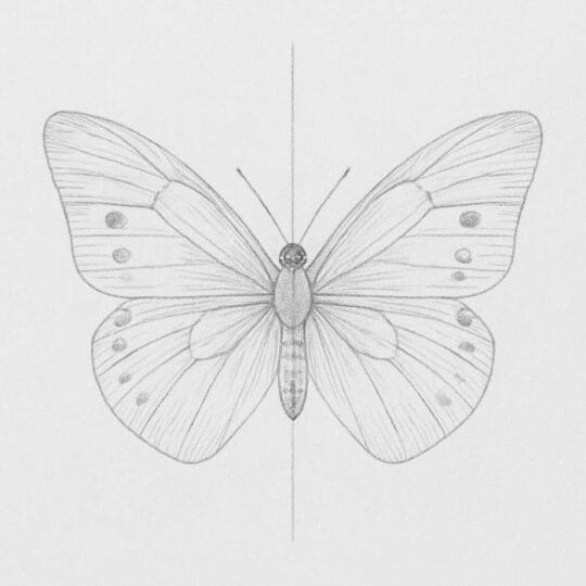 Draw a Realistic Butterfly: Easy Techniques for Beginners - Trendy Art ...