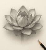 Easy Tips to Create Beautiful and Realistic Lotus Flower Drawings ...