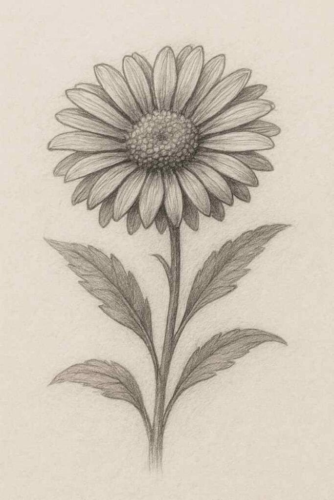 10 Realistic Aster Flower Drawings To Inspire Your Next Artwork