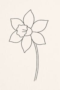 10 Beautiful Daffodil Drawing Ideas to Celebrate the Joy of Spring ...